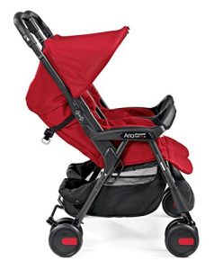 Passeggino Classico - Peg Perego Aria Shopper Twin - Rosso - Mamma Happy
